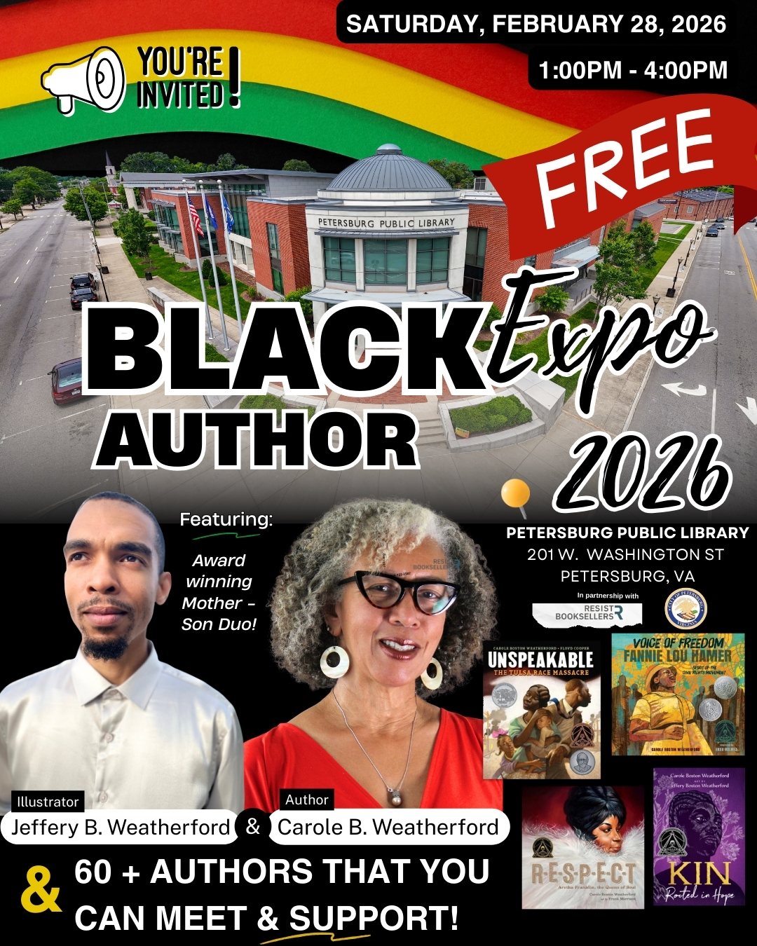 Black Author Expo 2026: Be There! - Petersburg Public Library